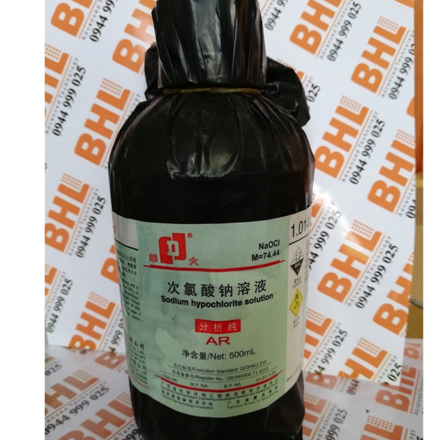 Chất tẩy Javen NaOCl chai 500ml Natri hypochlorite | Shopee Việt Nam