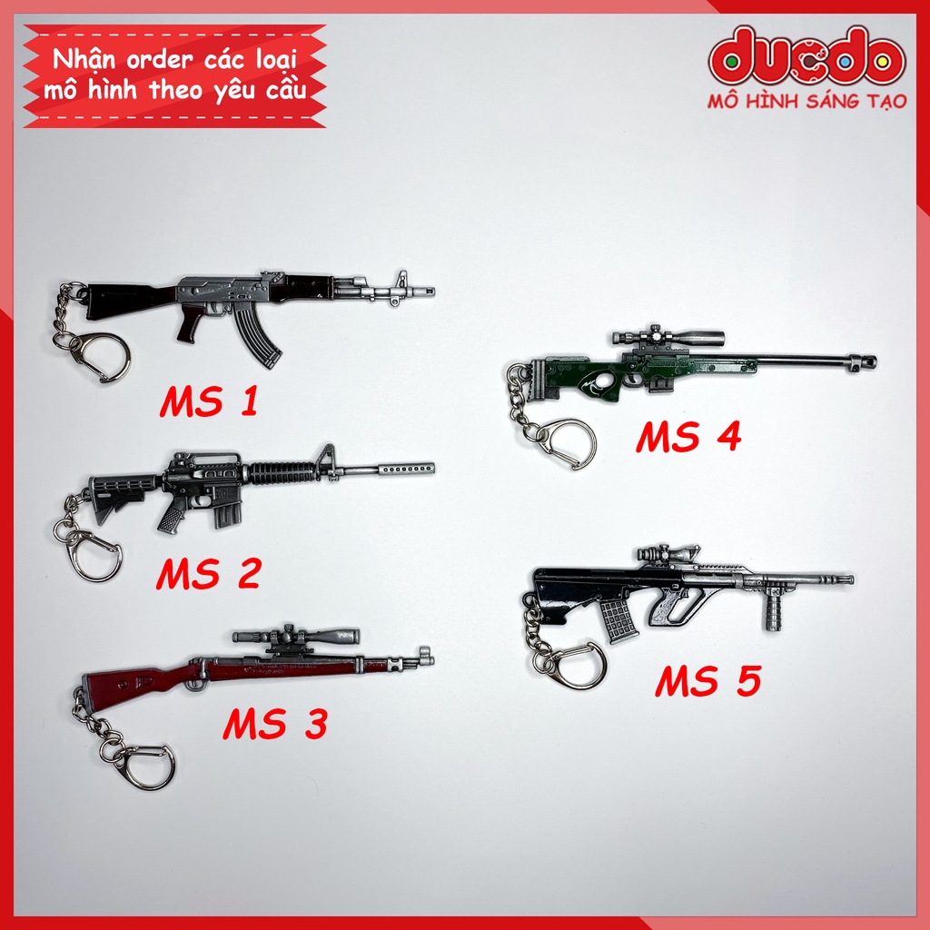 Mua Móc khoá PUBG mô hình súng AK 47 M4A1 K98 AUG A1 AWM AKM M16A4 giá ...