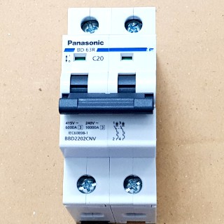 BỘ NGẮT MẠCH AN TOÀN, APTOMAT, CB KHỐI, MCB,CB 2 Pha PANASONIC - 20A - 25A- 32A- 40A - 50A - 63A ...