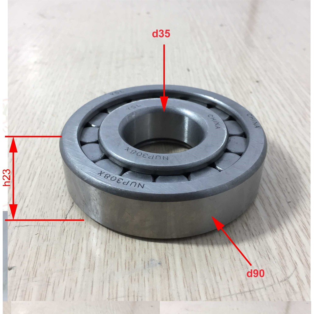 Mua Vòng bi xe tải (bạc đạn hộp số) NUP308 (kích thước F40*F90*23, có ...