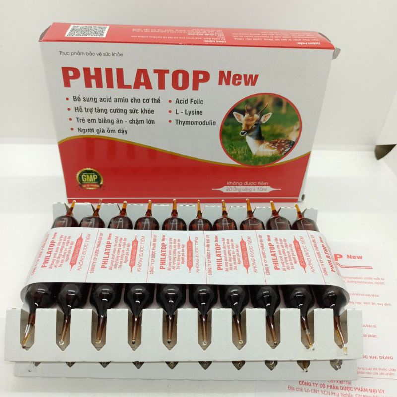 PHILATOP NEW HỘP 20 ỐNG THUỶ TINH BỔ SUNG ĐẠM TỔNG HỢP | Shopee Việt Nam