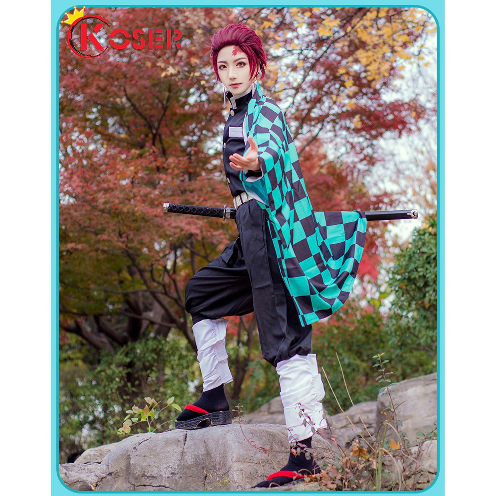 COSER KING Demon Slayer Kimetsu No Yaiba Cosplay Costume Leg Bandage ...