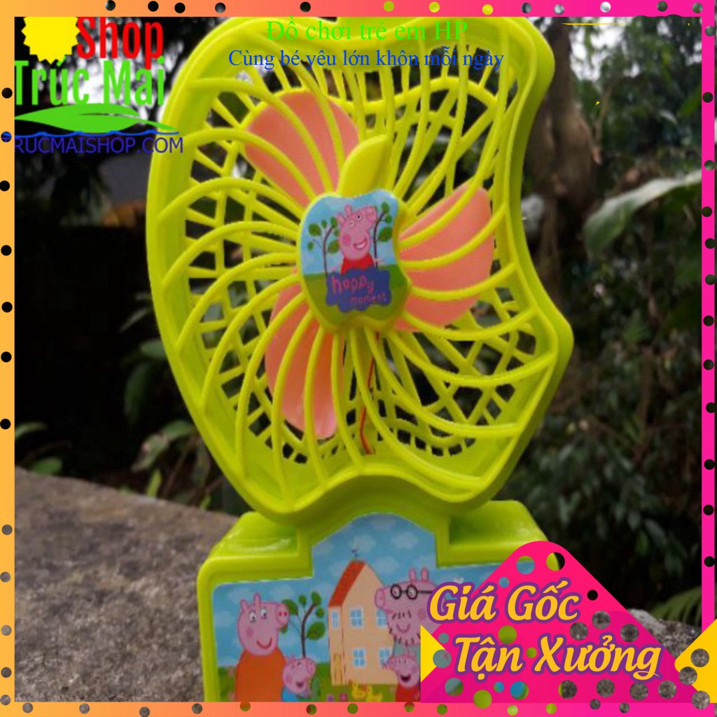 Mua Quạt mini Chạy Pin Hình Quả Táo dễ thương để bàn cầm tay giá rẻ ...