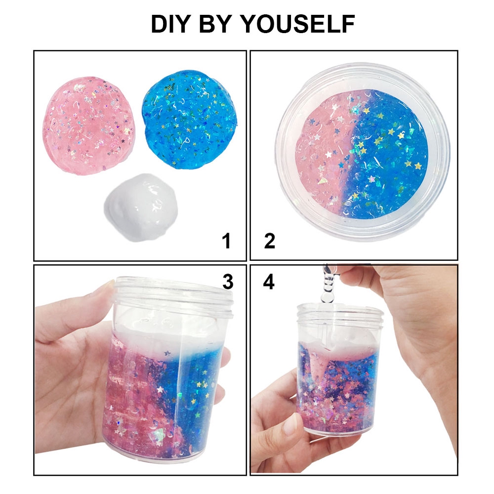 Stress Relief Kids Toy Ocean Jelly Fish|Mixing Playdough DIY Fluffy Mud ...