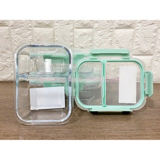 [Lock&Lock] Hộp thủy tinh chia 2 ngăn, 3 ngăn chịu nhiệt Glass Food ...