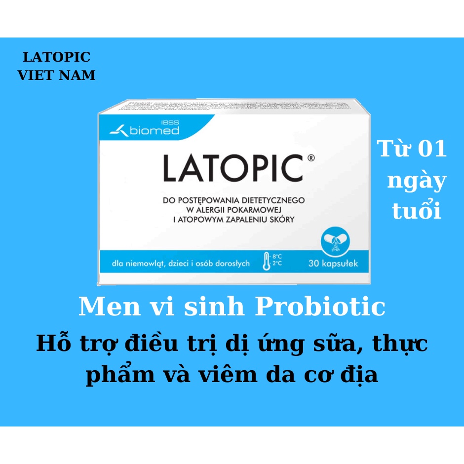 Mua Men vi sinh Latopic Probiotic cho bé viêm da cơ địa từ 01 ngày tuổi ...