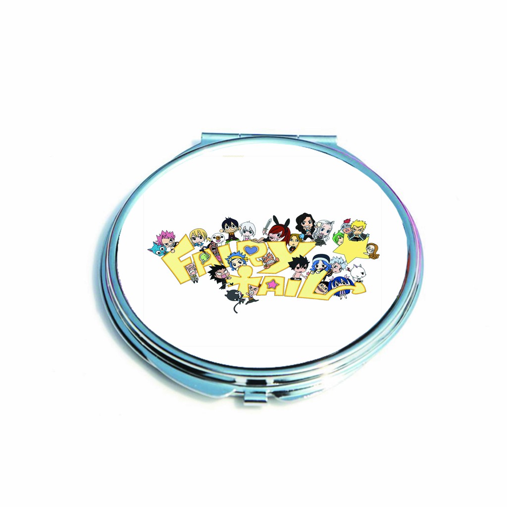 ( tròn ) Gương Fairy Tail Hội pháp sư anime chibi gương bỏ túi cầm tay ...
