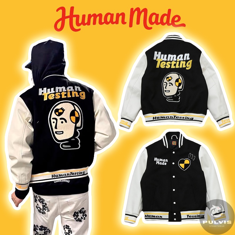 Mua - Áo Khoác Human Made x Asap Rocky x Nigo Varsity Testing Jacket ...