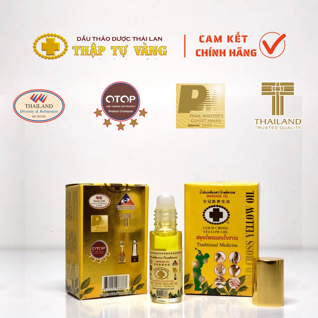 Mua [Chính Hãng GOLD CROSS YELLOW OIL THAILAND] giá rẻ nhất | TecKi.Vn