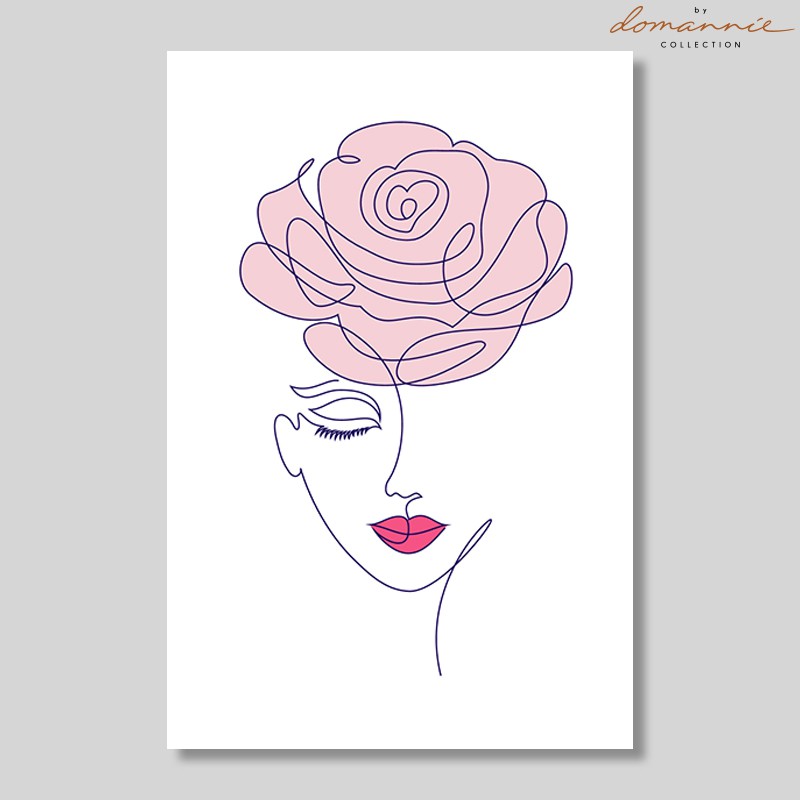 One line drawing style (Pink) | Shopee Việt Nam