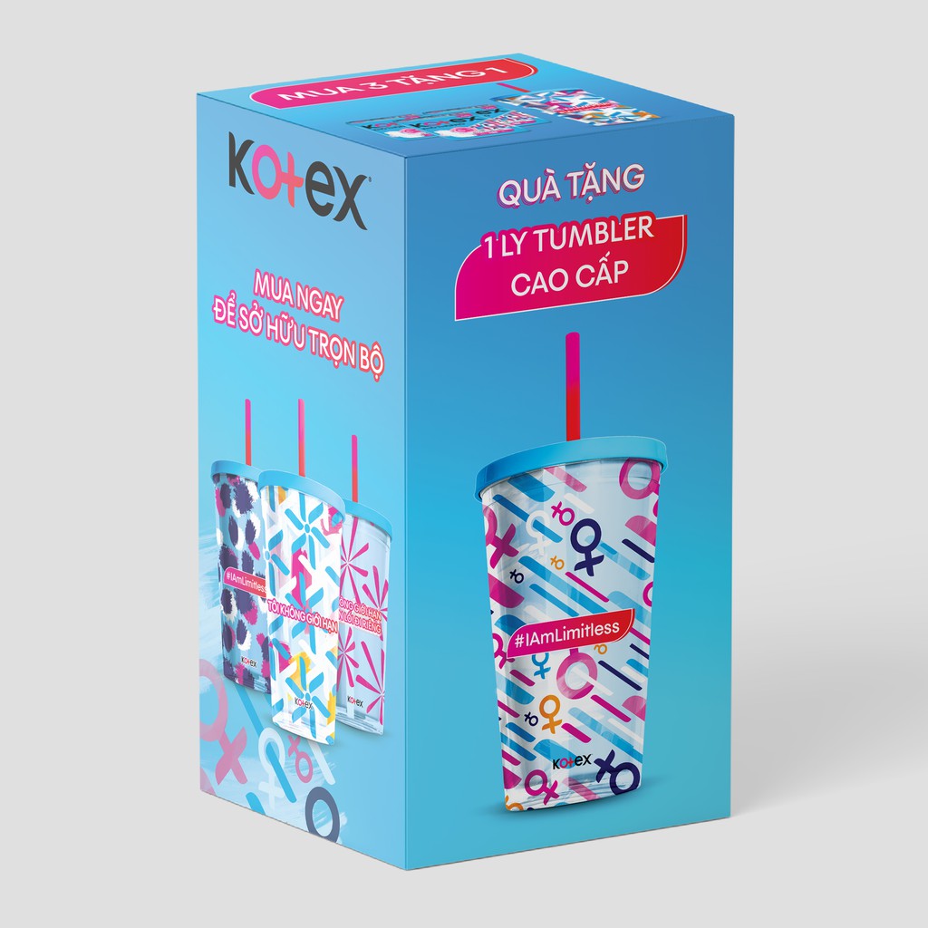 [HB Gift] Ly tumbler giữ nhiệt Kotex cao cấp 400ml | Shopee Việt Nam