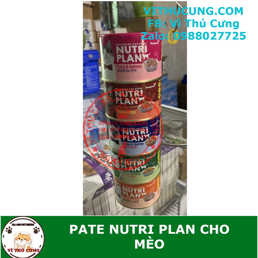 Pate NUTRI PLAN cho mèo 160g | Shopee Việt Nam
