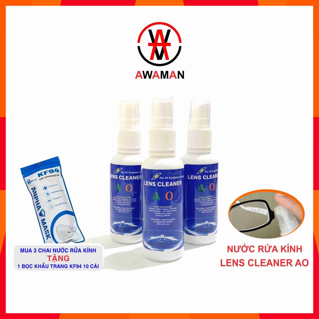 Mua Nước rửa mắt kính dạng xịt chuyên dụng LENS CLEANER AO giá rẻ nhất ...