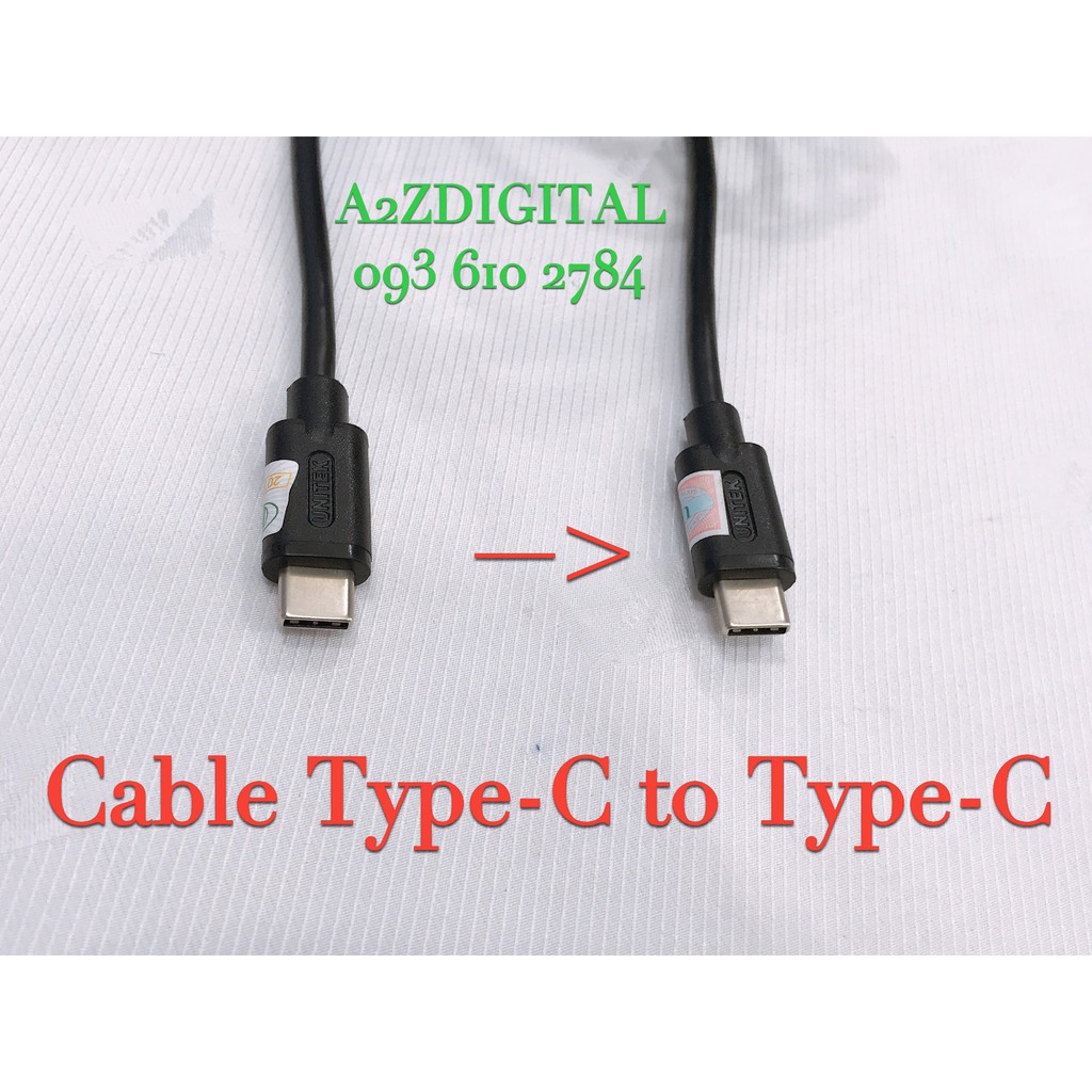 Mua DÂY CÁP 2 ĐẦU USB TYPE-C ĐỰC UNITEK YC477 giá rẻ nhất | TecKi.Vn