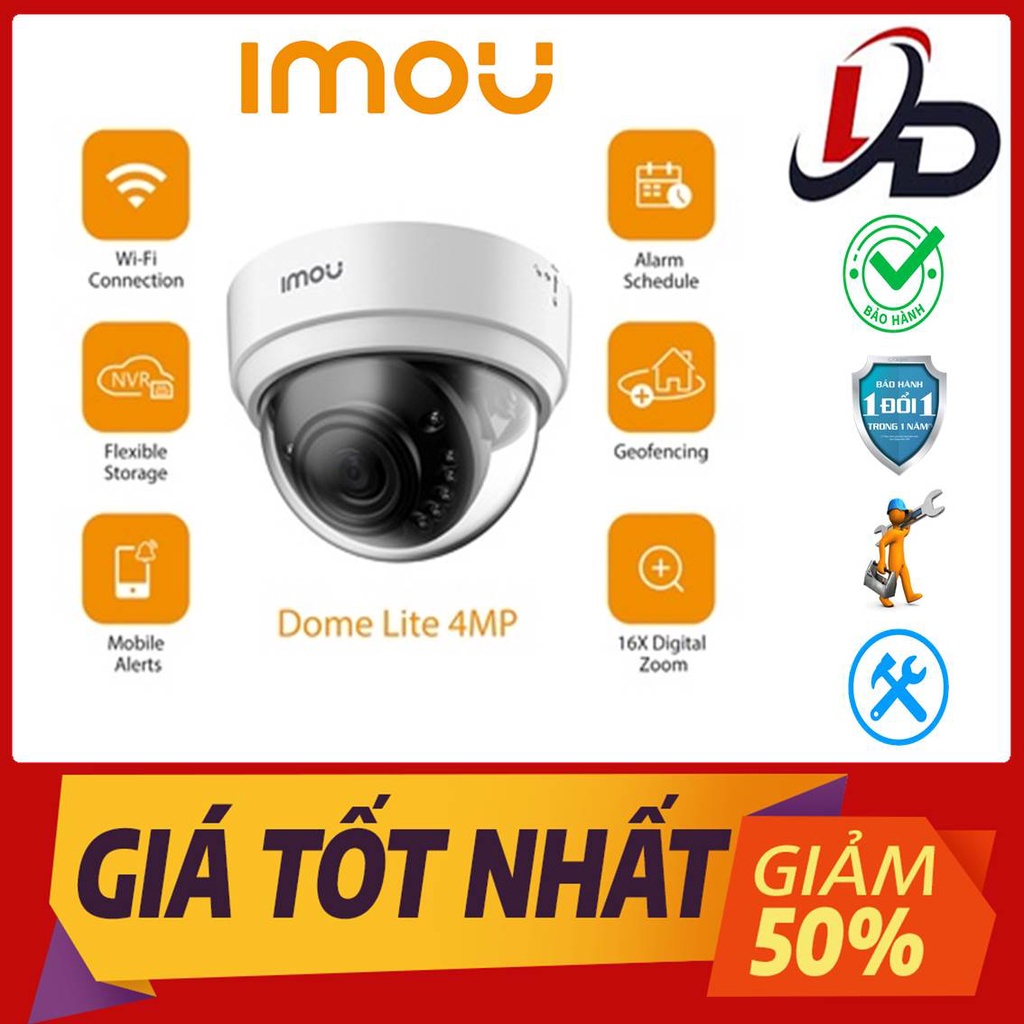 Camera IP Wifi Dome 4.0MP IPC-D42P-IMOU | Shopee Việt Nam