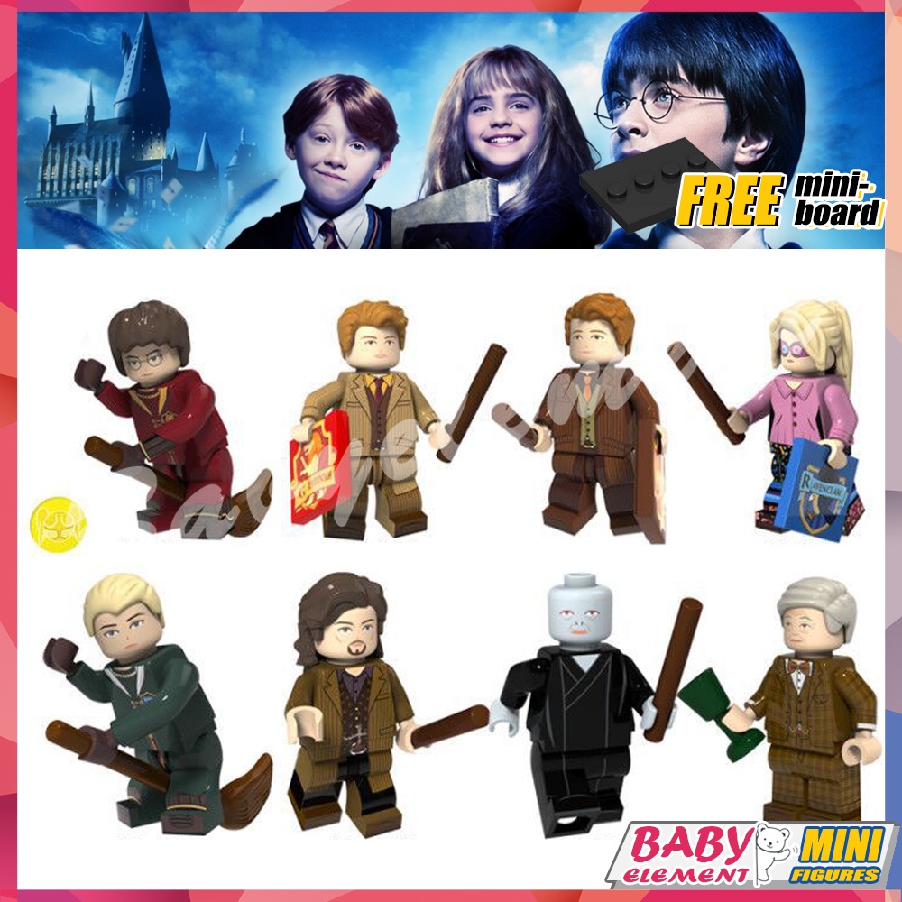 8 Types Harry Potter Minifigures Fred George Weasley Luna Draco Malfoy ...