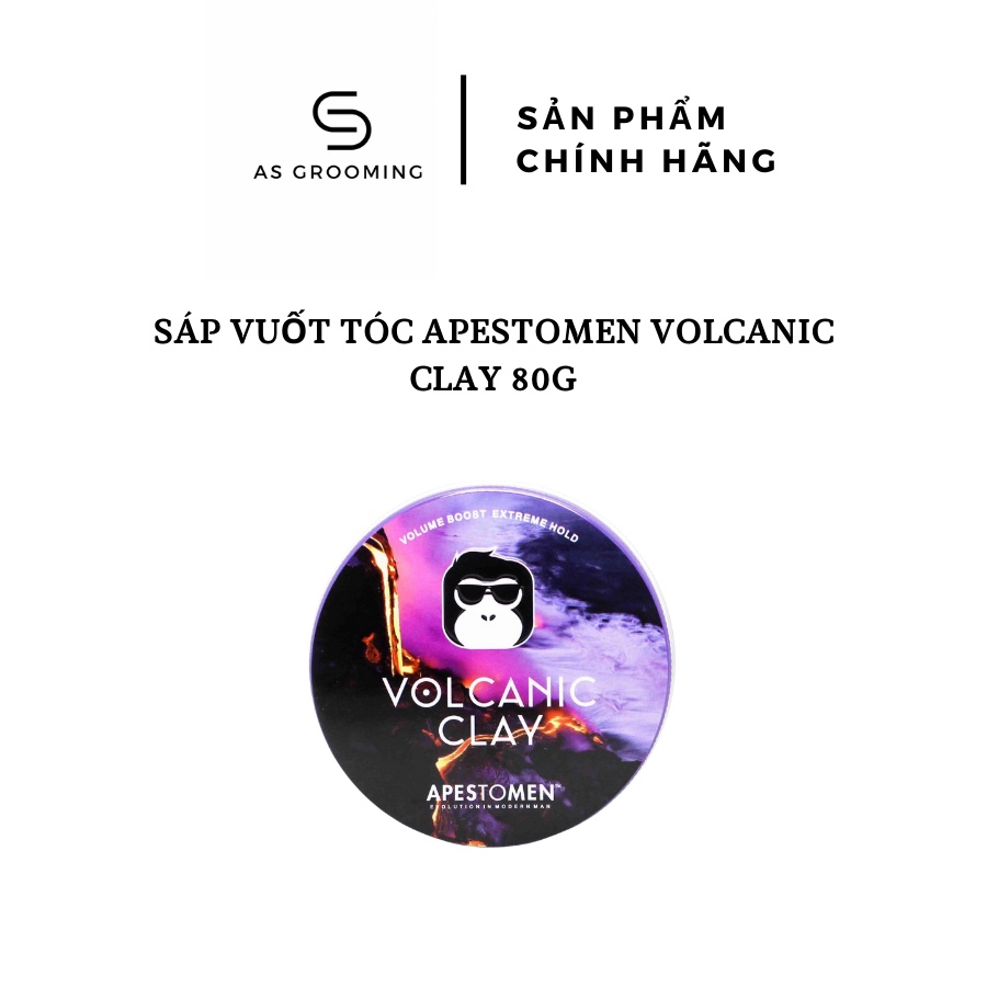 Sáp Vuốt Tóc Apestomen Volcanic Clay 80g | Shopee Việt Nam