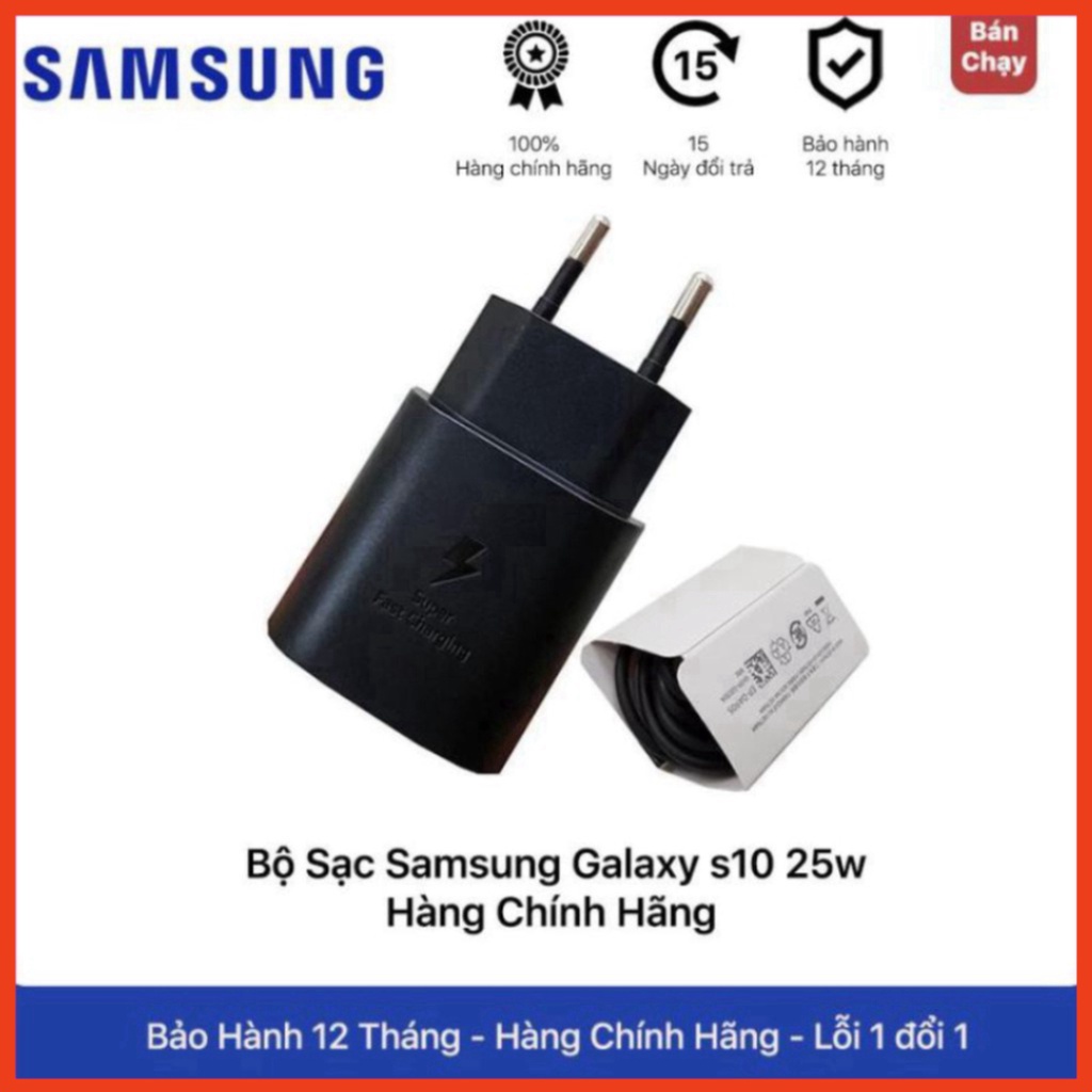 Mua ☘Bộ Sạc Nhanh 25W Chính Hãng SamSung Cho Galaxy Nốt 10, S10,S20.. (Cam Kết Chất Lượng) (Chất ...
