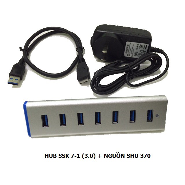 Hub SSK 7-1 (3.0) + NGUỒN SHU 370 | Shopee Việt Nam
