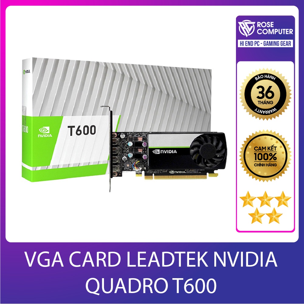 Mua Card Màn Hình - LEADTEK NVIDIA Quadro T600 (4GB GDDR6, 128-bit, DP) giá rẻ nhất | TecKi.Vn