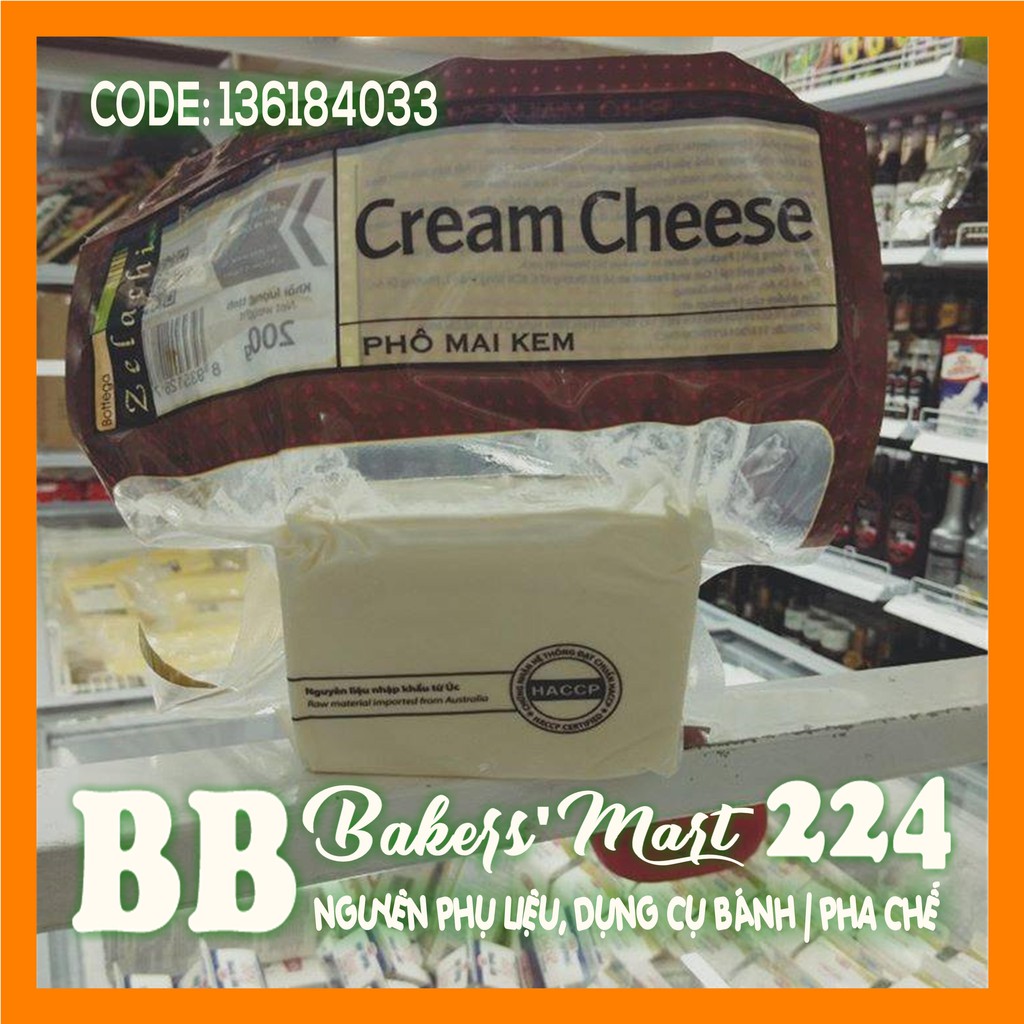 💥 HỎA TỐC 💥 Phô mai kem Cream Cheese hiệu ZELACHI - Cục 200gr ...