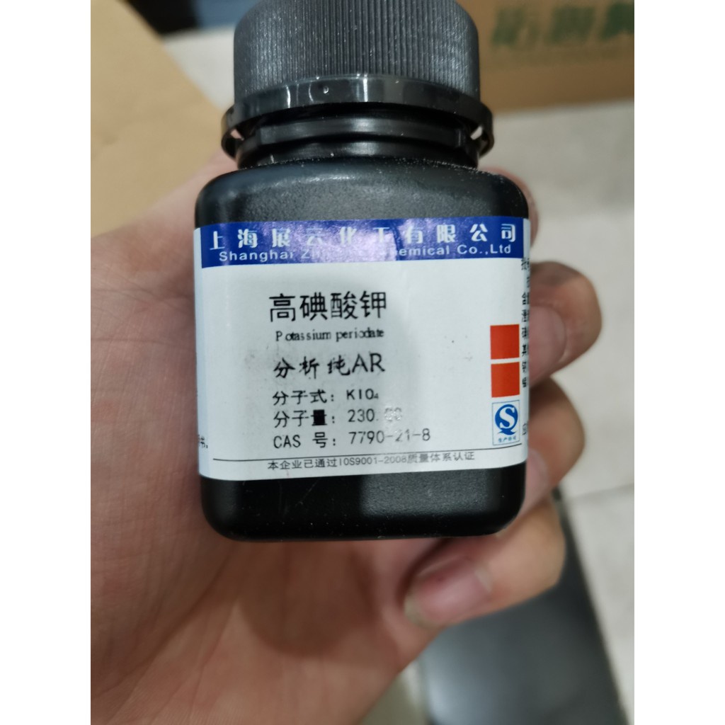 Hóa chất Potassium periodate CAS Number 7790-21-8 KIO4 lọ 25g | Shopee ...