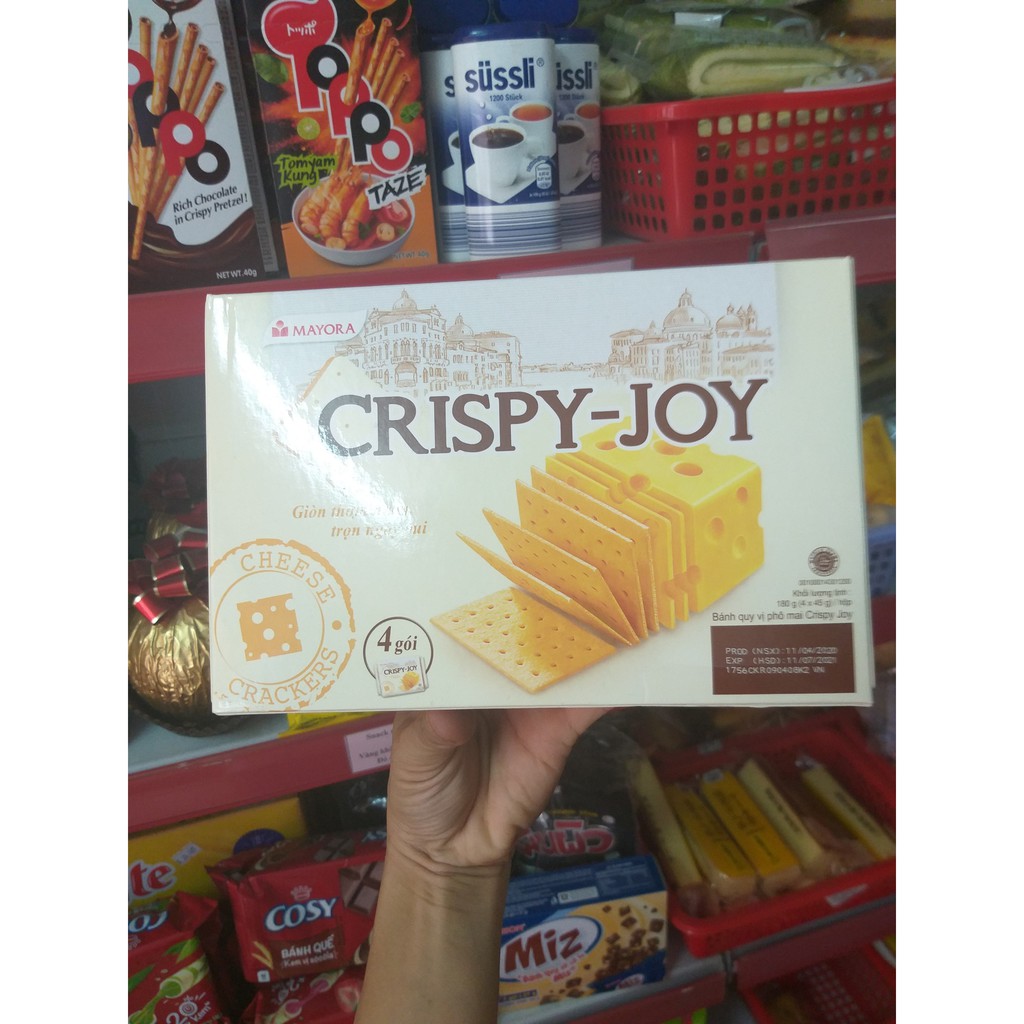 Bánh quy vị Phô mai Crispy Joy 180g | BigBuy360 - bigbuy360.vn