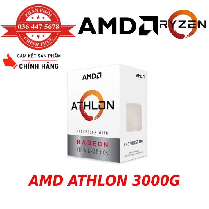 Bộ Vi Xử Lý CPU AMD Athlon 200GE 3000G - Full Box - Hàng Chính Hãng | Shopee Việt Nam