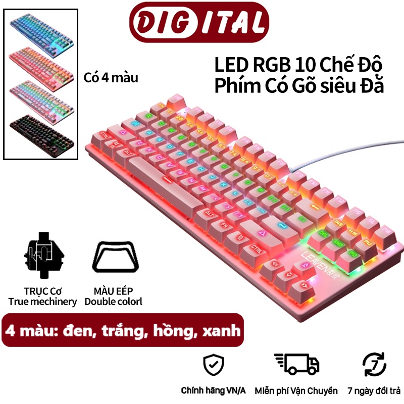 Mua Bàn Phím Cơ Chuyên Game-Bàn Phím Cơ Máy Tính K550 Pro Led RGB -Blue ...
