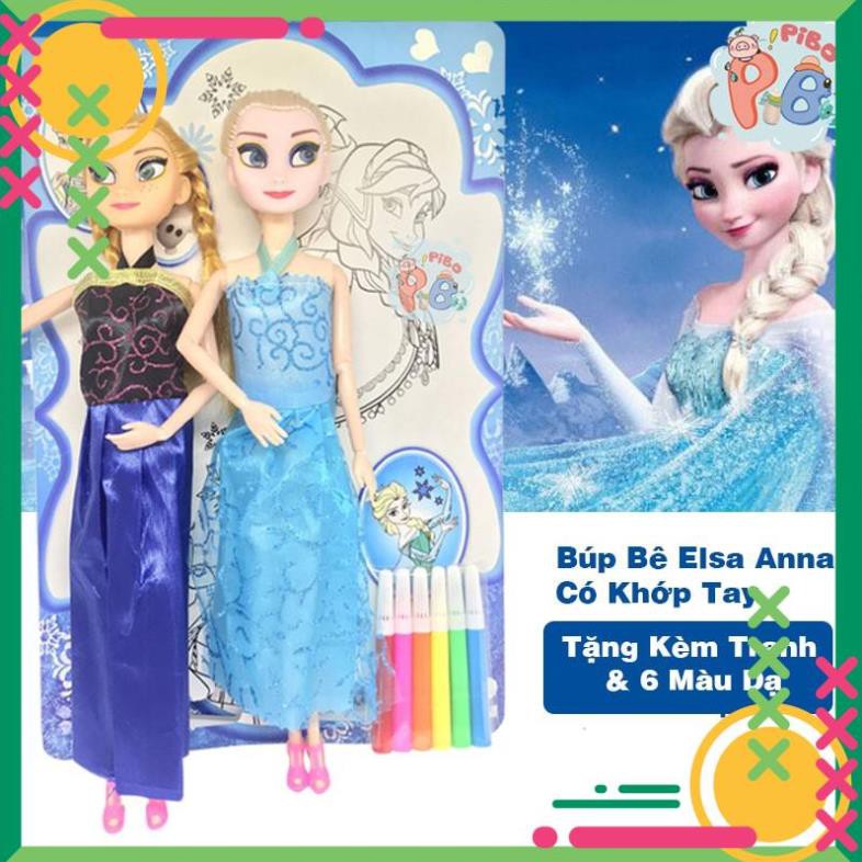Mua Búp Bê Elsa Anna Có Khớp Tay Tặng Kèm Tranh Tô Màu Cho Bé Yêu ...