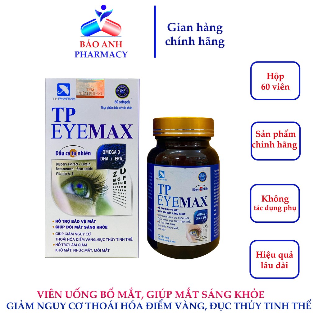 VIÊN SÁNG MẮT BỔ MẮT CHỨA LUTEIN OMEGA 3 DHA VITAMIN A VITAMIN E GIÚP ...