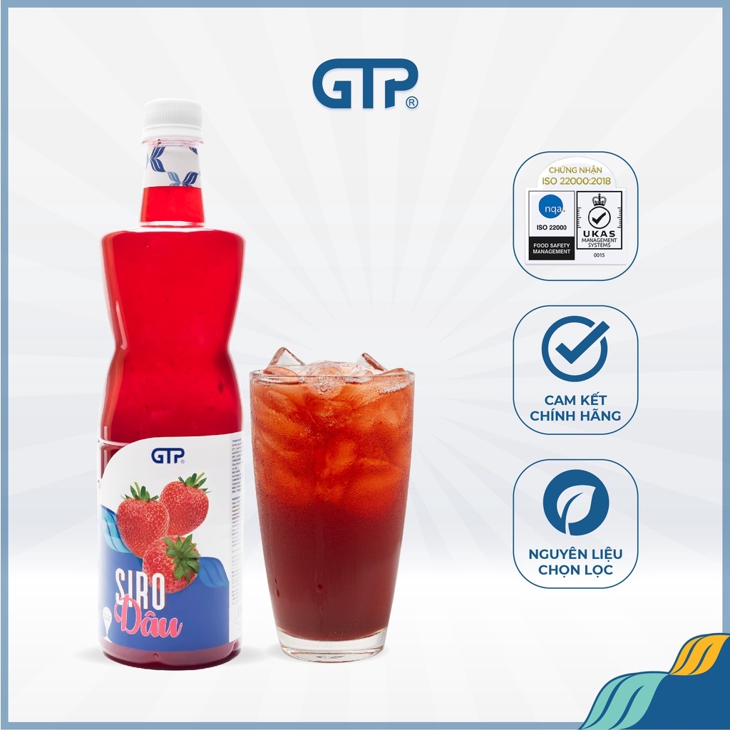 Mua Siro Dâu GTP nguyên liệu pha chế trà sữa si rô siro trái cây dâu ...