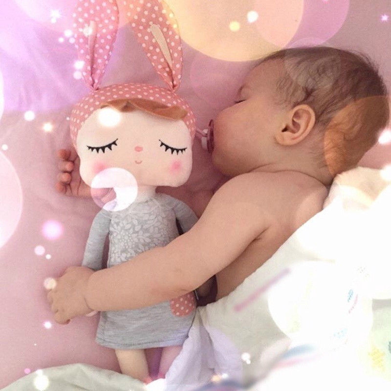ℛStuffed Metoo Plush Sleeping Girl Bunny Rabbit Baby Doll Toy Kids Gift ...