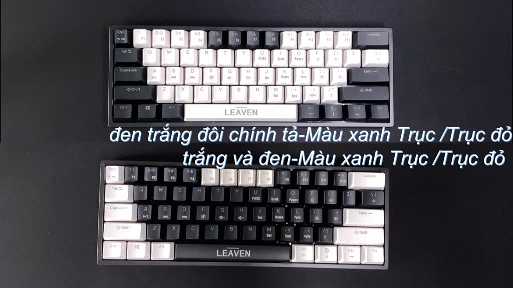 bàm phím cơ LED RGB LEAVEN K620 PRO Giao hàng trong ngày công tắc đỏ ...