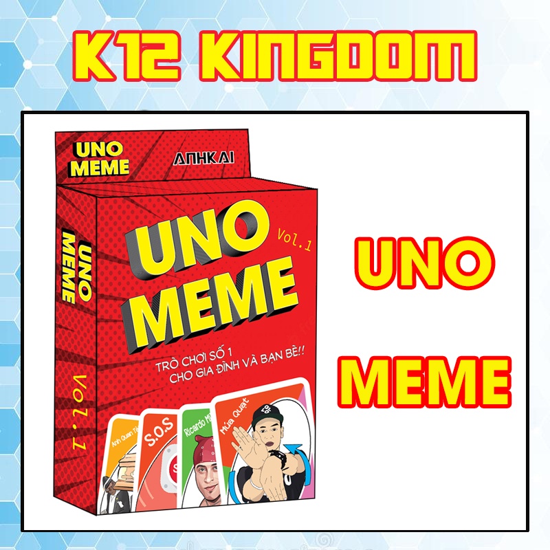 Hộp thẻ bài Uno Meme 112 lá | Shopee Việt Nam