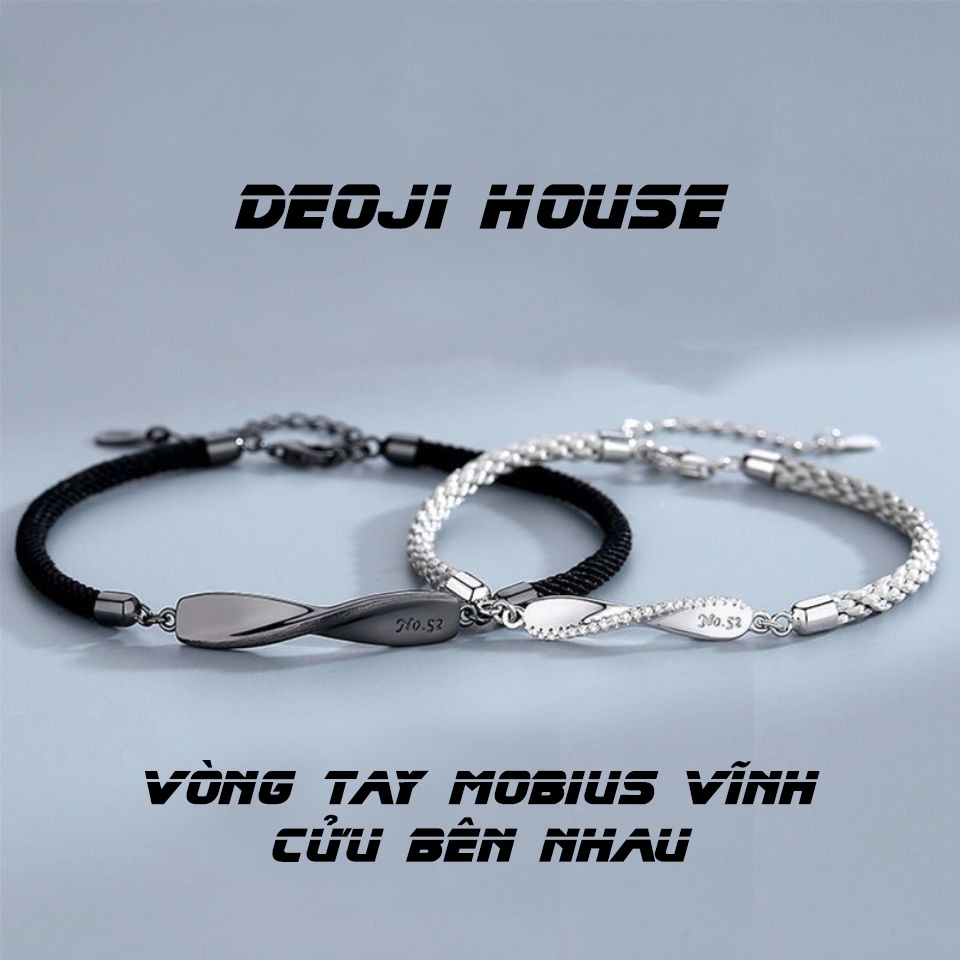 Mua Vòng tay nam nữ DEOJI, Thiết kế vòng xoay Mobius vĩnh cửu. Bên nhau ...