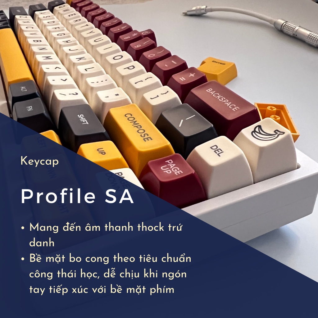 Mua Bộ keycap SA Compose tráng men siêu bền đẹp nút bàn phím cơ - Kicap ...