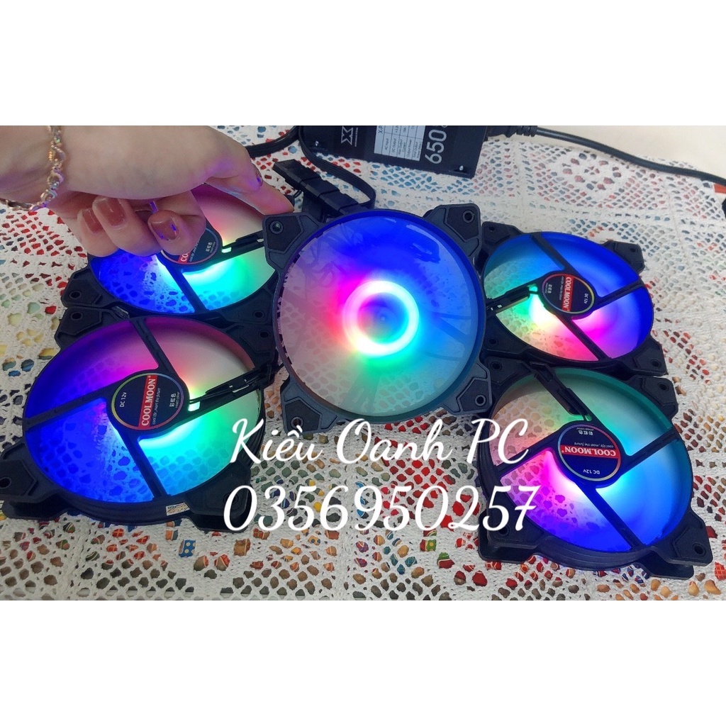 Quạt Tản Nhiệt Fan Case Led COOLMOON K8 Mix K9 K1 (Auto LED) K2 (Không ...
