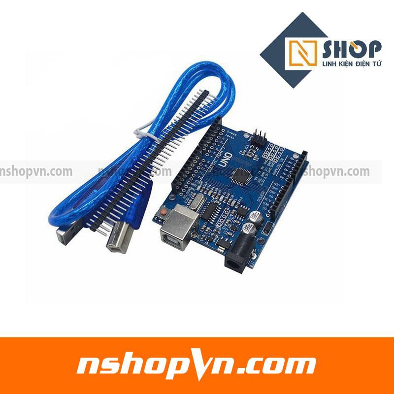 Mạch Arduino UNO R3 SMD chip dán (kèm cáp) sinh viên tự học lập trình ...