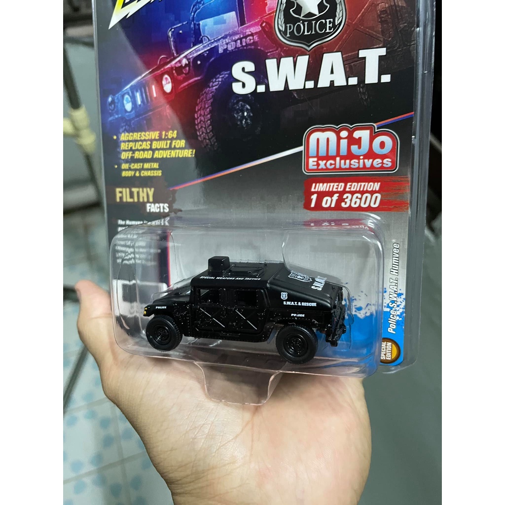 Mua Mô hình tĩnh Johnny Lightning MiJo Humvee Hummer SWAT police tỷ lệ ...