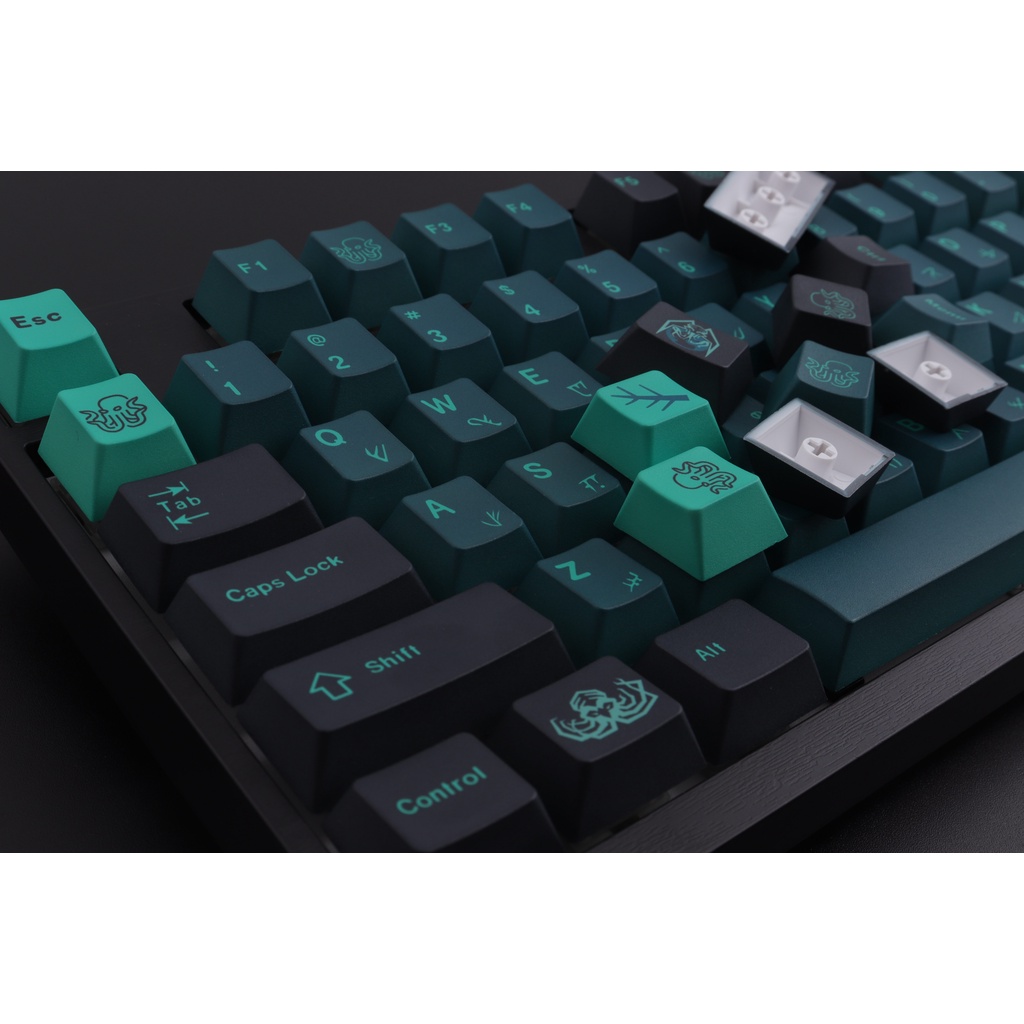 GMK Horror Abyss PBT Keycap, 129 Phím Keycaps Cherry Profile DYE-SUB Cá ... GMK Horror Abyss PBT Keycap, 129 Phím Keycaps Cherry Profile DYE-SUB Cá ...