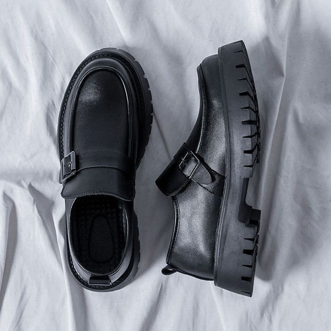 Mua Giày da nam HOMME hiện đại, Giày Chunky Loafers đế 3cm cao su nguyên khối 8051-R giá rẻ nhất ...