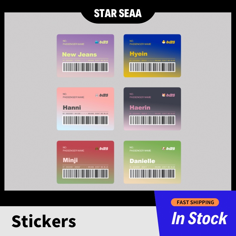 【NEWJEANS】Set 20 NewJeans Stickers Sealing Sticker Dán in Hình Nhóm ...