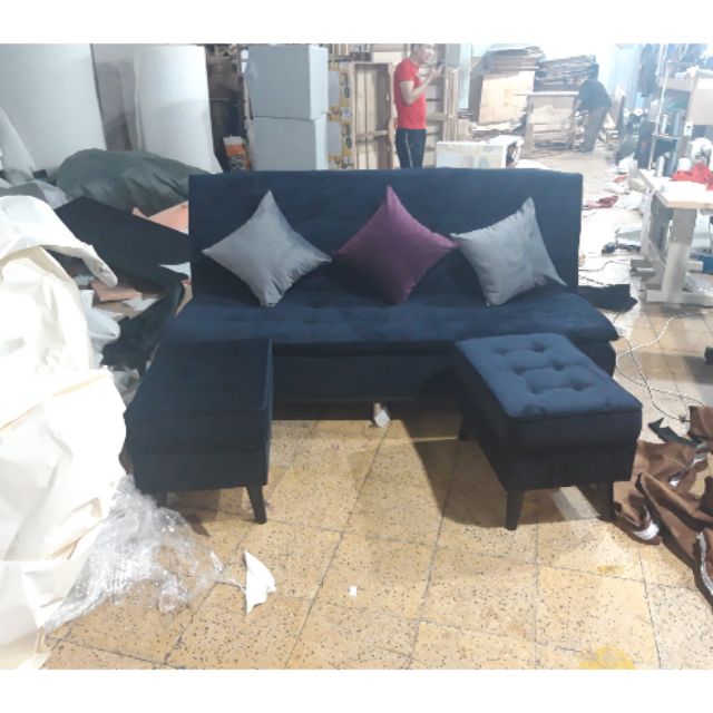 Sofa Giường kèm 2 đôn tặng kèm 3 gối | Shopee Việt Nam
