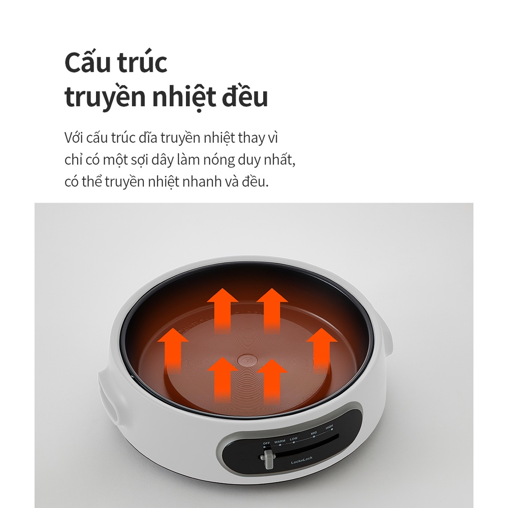 Mua Nồi lẩu điện đa năng Lock&Lock 4L Multi Cooker EJP544WHT - Hàng ...