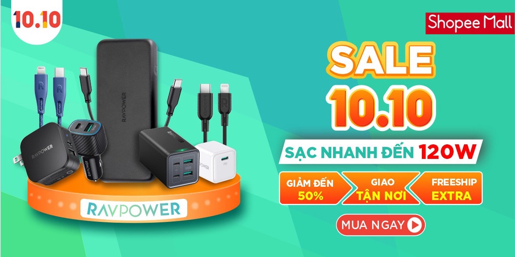 RAVPower Official Store - Shop online | Shopee Việt Nam