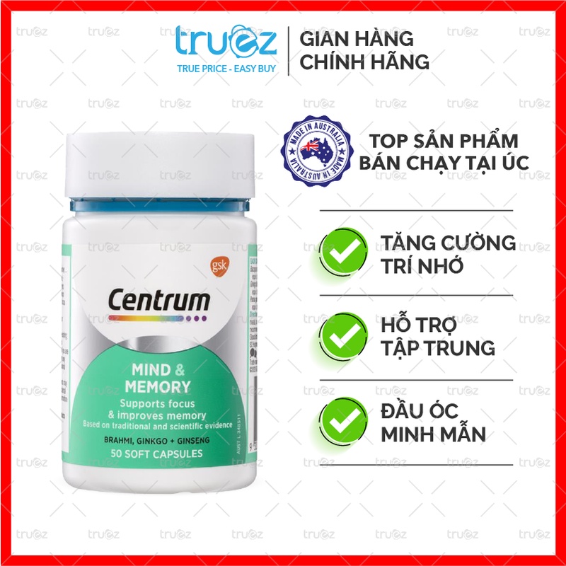 Mua Centrum MinD & Memory hộp 50 viên [Chính hãng] giá rẻ nhất | TecKi.Vn