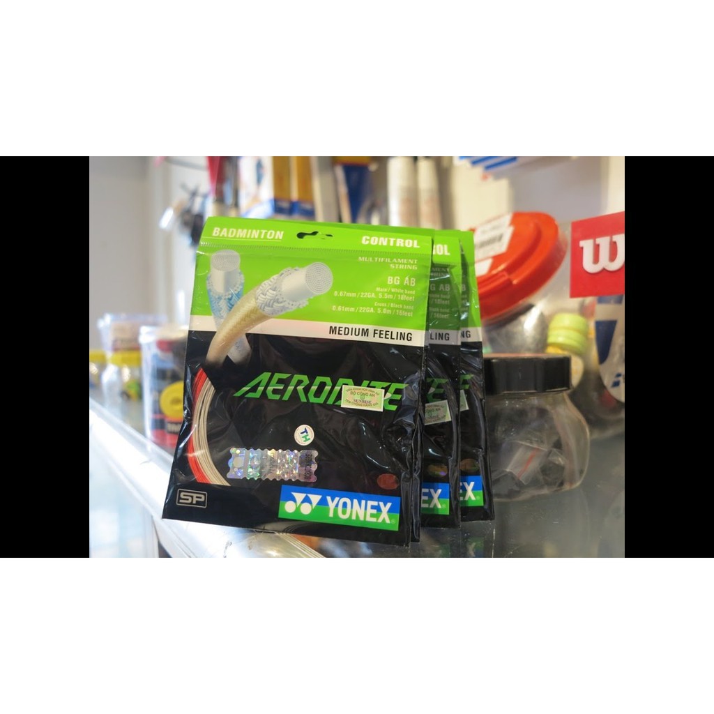 Mua DÂY CƯỚC CĂNG VỢT YONEX BG Aerobite đủ 3 TEM CHÍNH HÃNG- Nhà phân ...