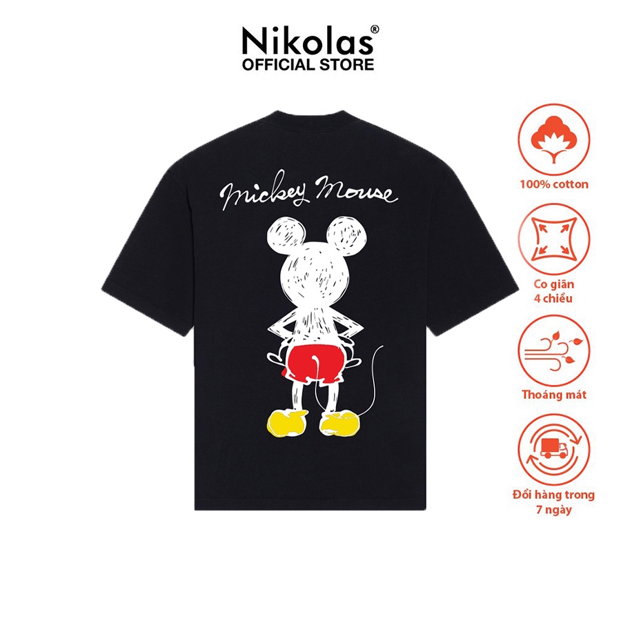 Mã BMLTA50 giảm đến 50K đơn 99K Áo thun Unisex Nikolas 100 Cotton ...