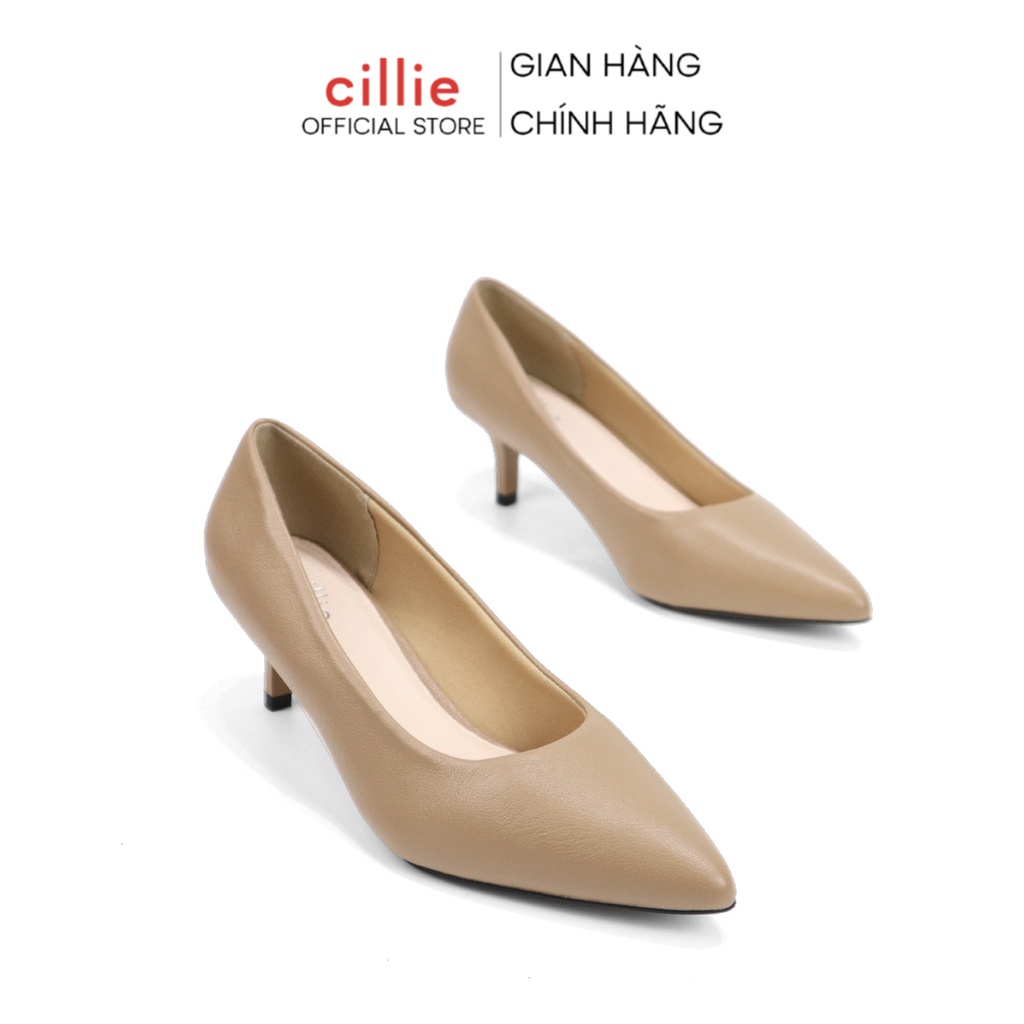 Mua Giày cao gót nữ mũi nhọn basic Cillie gót nhọn 5p thiết kế đơn giản ...